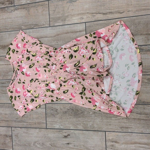 Poof Girl | Dresses | Poof Girl Floral Jumper High Low Short Sleeve ...